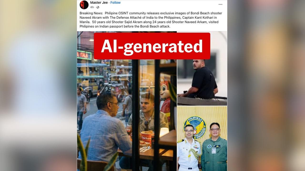 Patterns of misinformation swirl around Bondi massacre